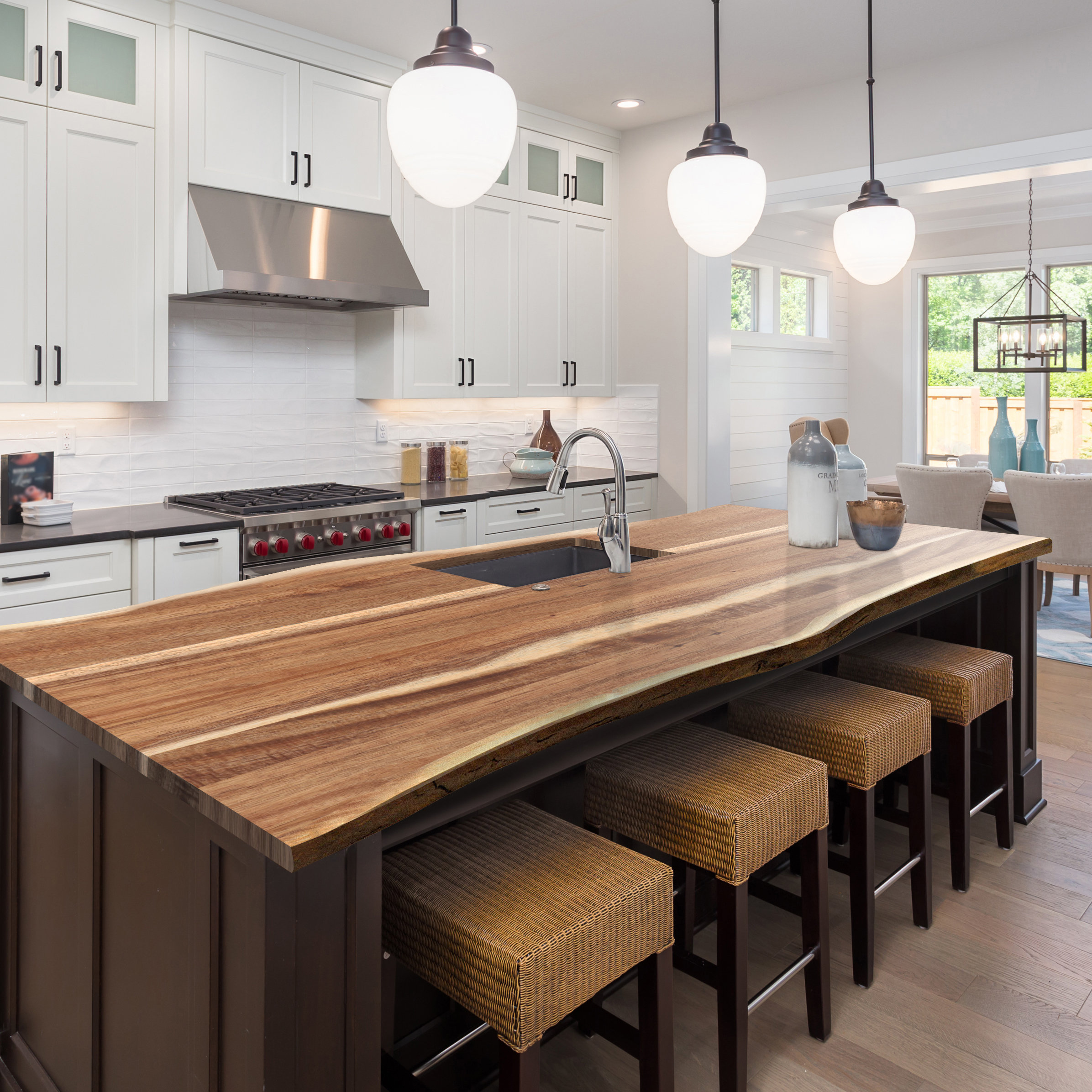 CenterPointe Acacia Live Edge Island Countertop & Reviews - Wayfair Canada