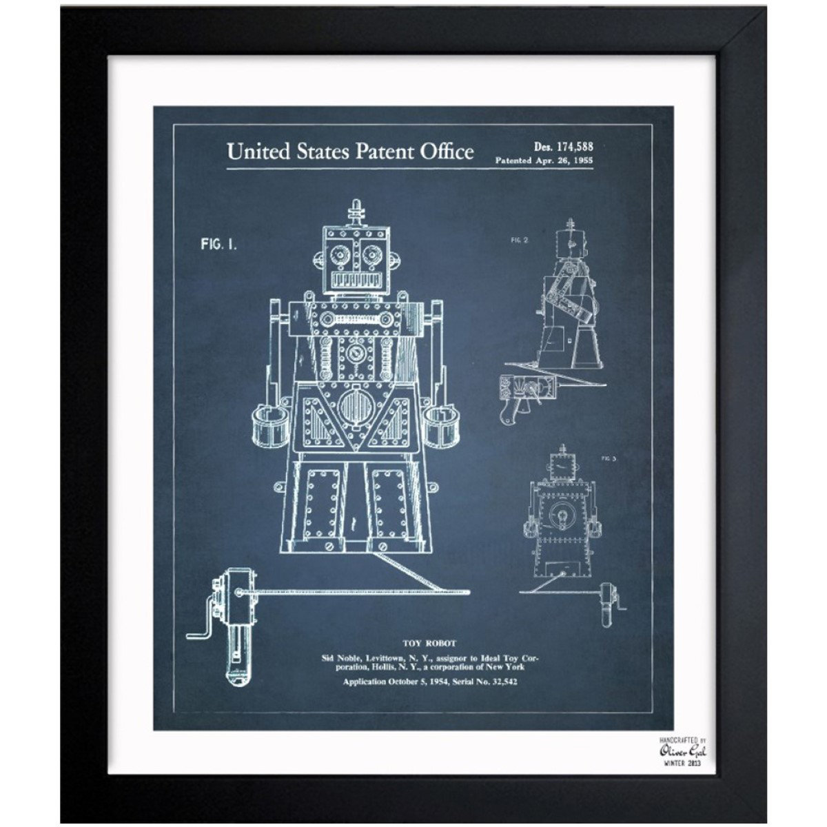 Oliver Gal Toy Robot Ideal Robert 1955 - Floater Frame Graphic Art on ...