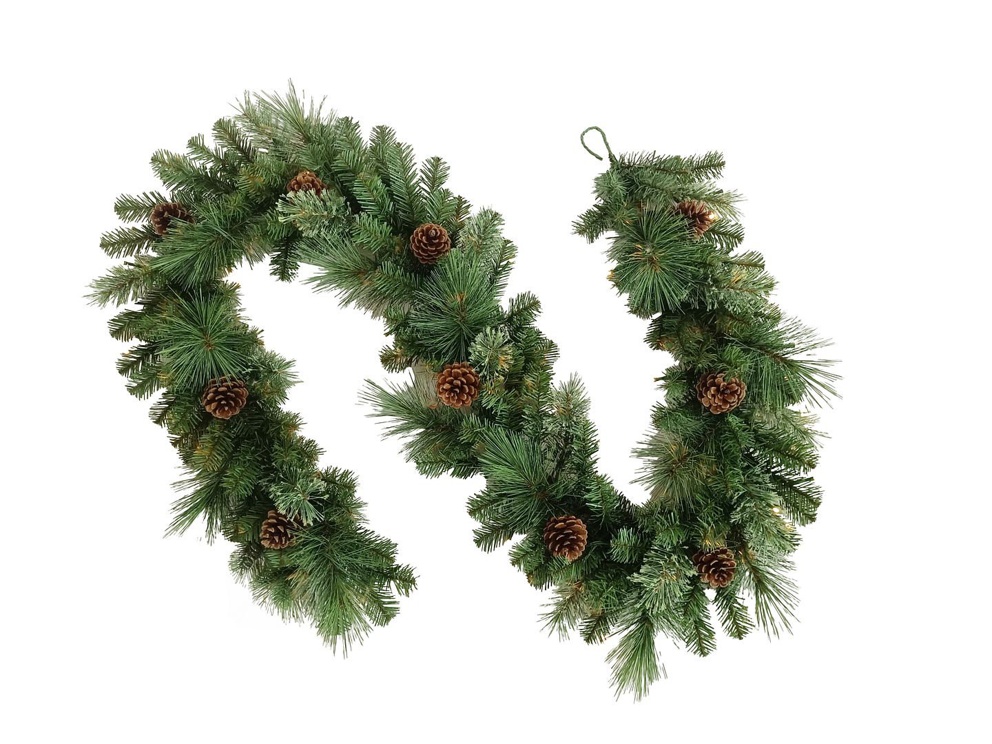 BOSK BRAMPTON PINE - 6ft Garland with 100 8 Function Lights | Wayfair.co.uk