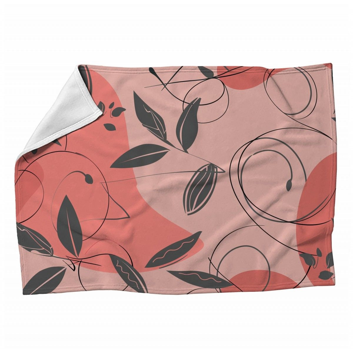 VisionDecor Floral pattern Fleece Throw Blanket - Art Throws for Sofas ...