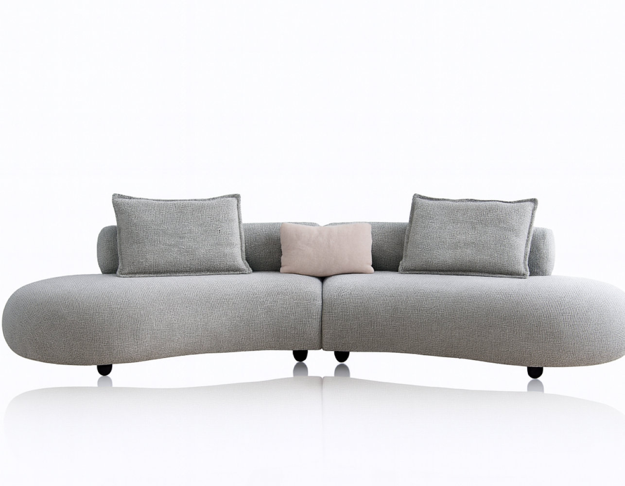 Latitude Run® Tokio 144'' Curved Sofa | Wayfair