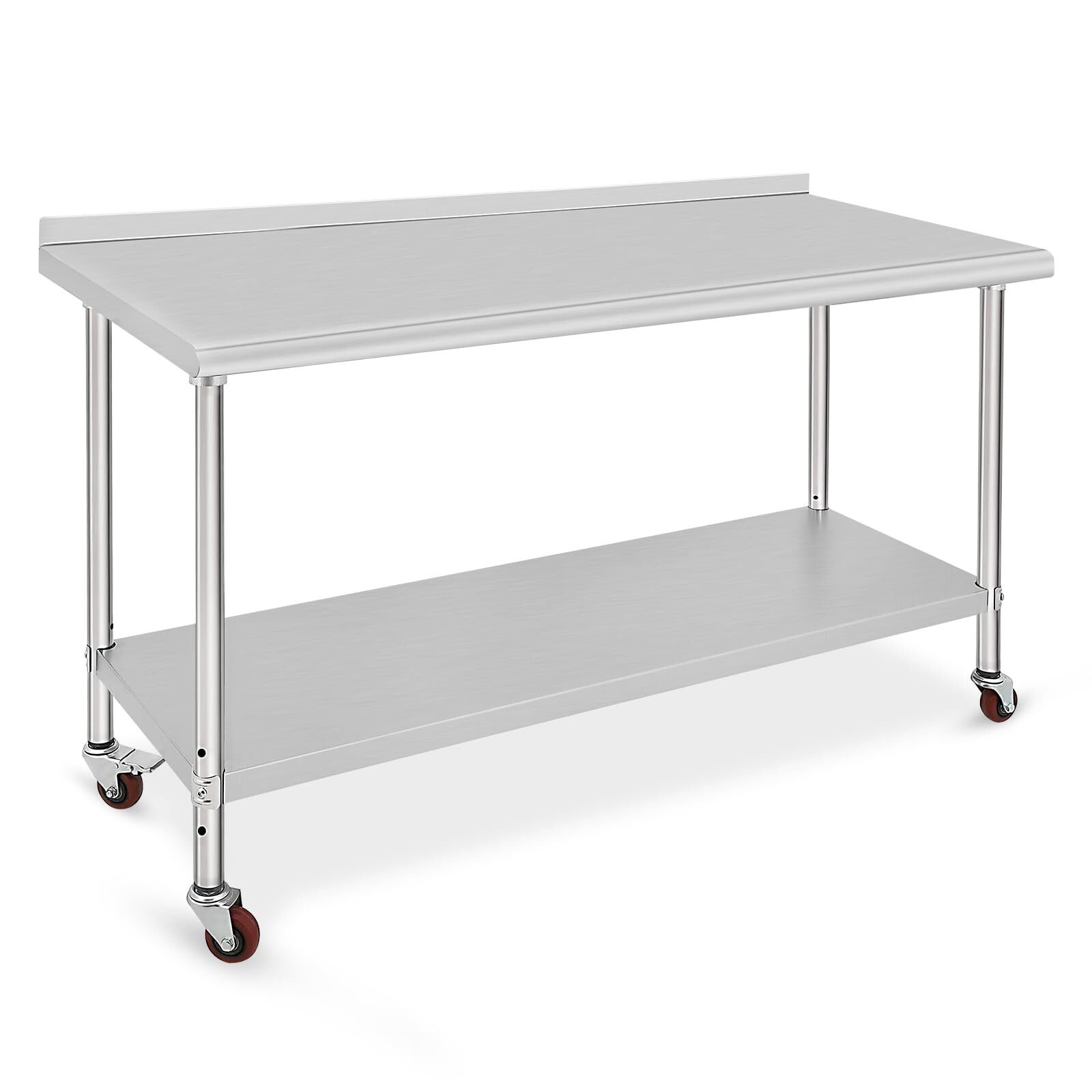 Prep & Savour Digna Stainless Steel Top Workbench with Wheels | Wayfair