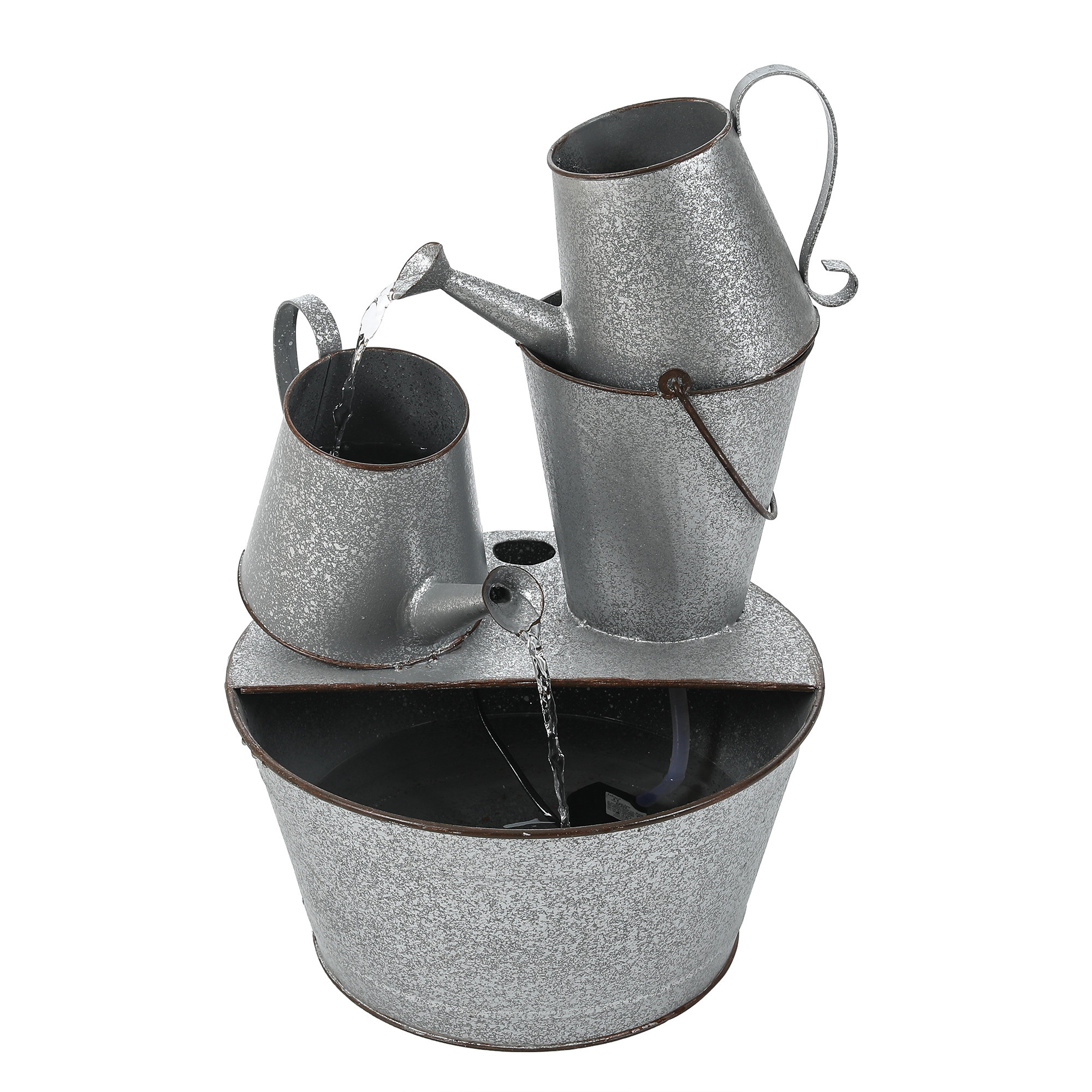 Gracie Oaks Metal Pitcher Fountain | Wayfair