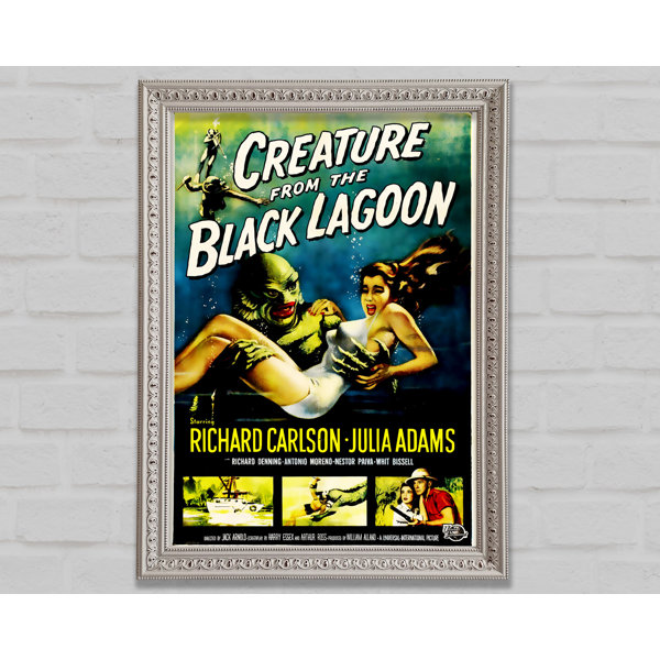 Happy Larry Creature From The White Lagoon Framed Print | Wayfair.co.uk