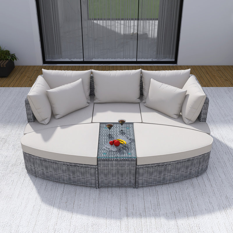 round conversation sofa