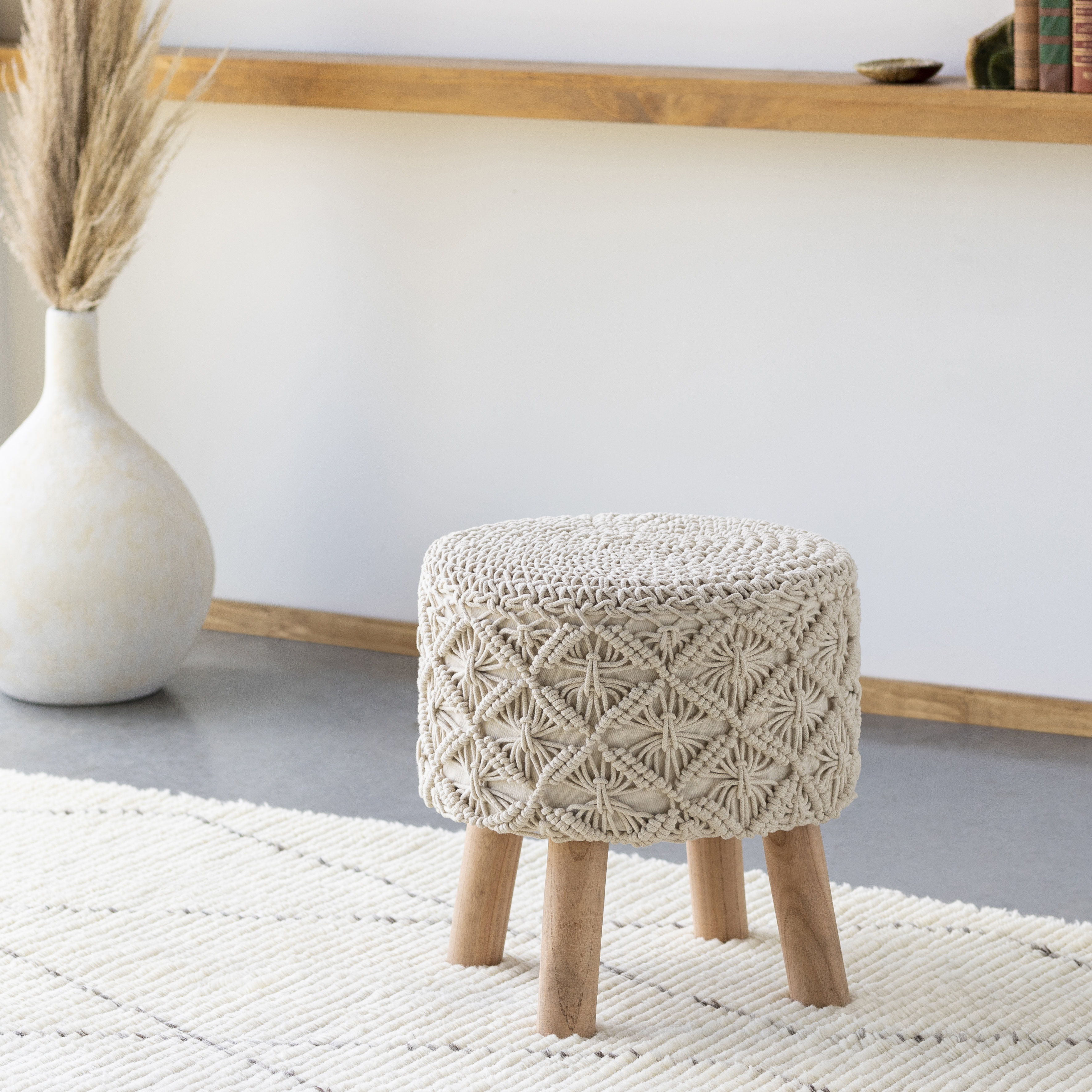 The Twillery Co.® Morven Solid Wood Decorative Stool & Reviews | Wayfair