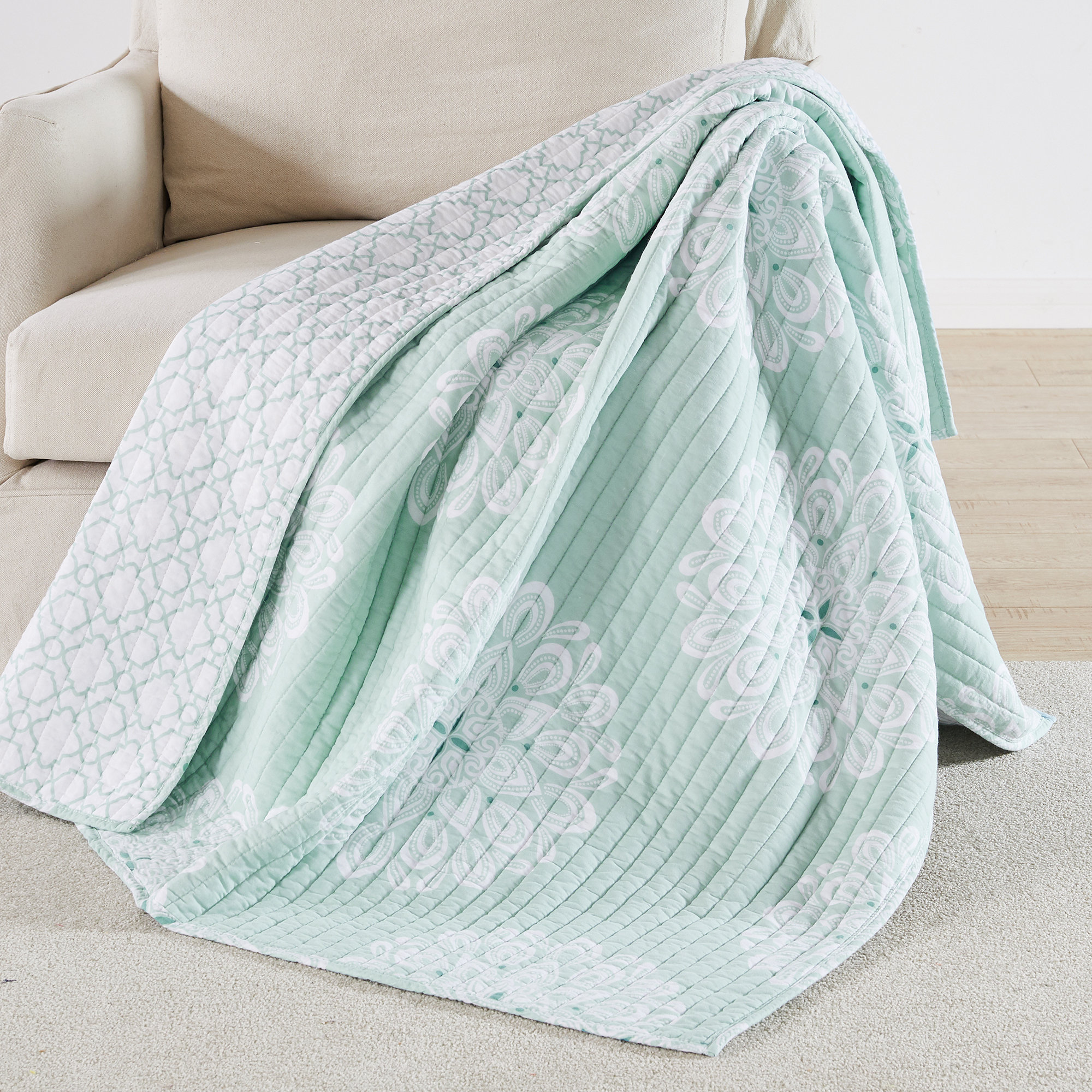 Levtex home Lara Spa Quilted Throw | Wayfair