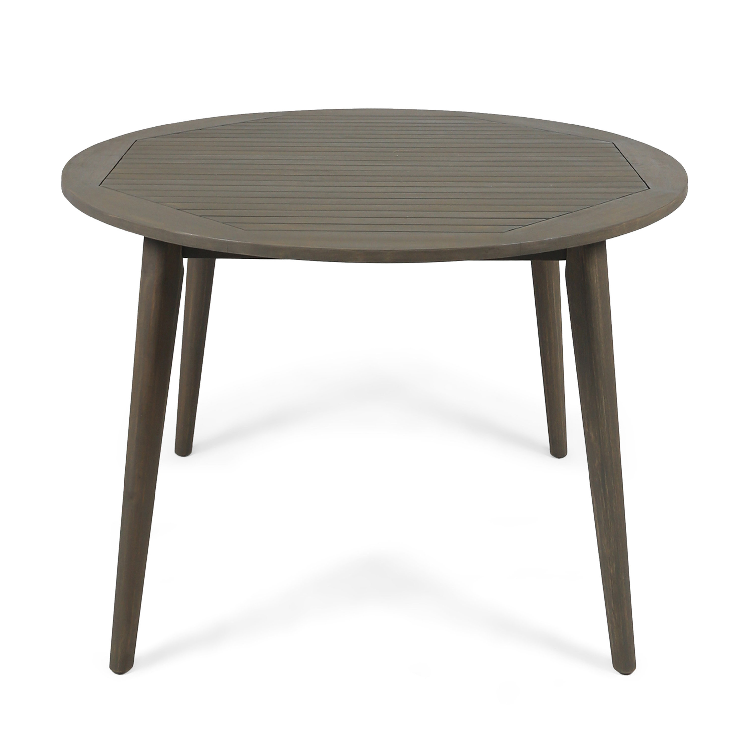 Latitude Run® Round Outdoor Dining Table, Minimalist Modern Patio Table ...