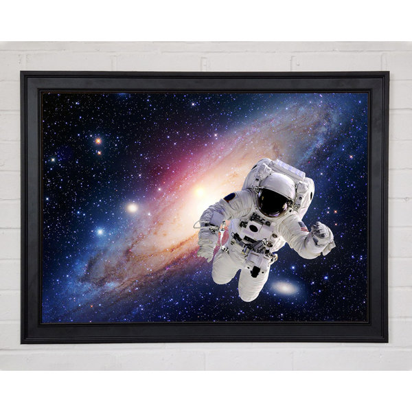 Happy Larry Astronaut Exploding Star Framed Print | Wayfair.co.uk
