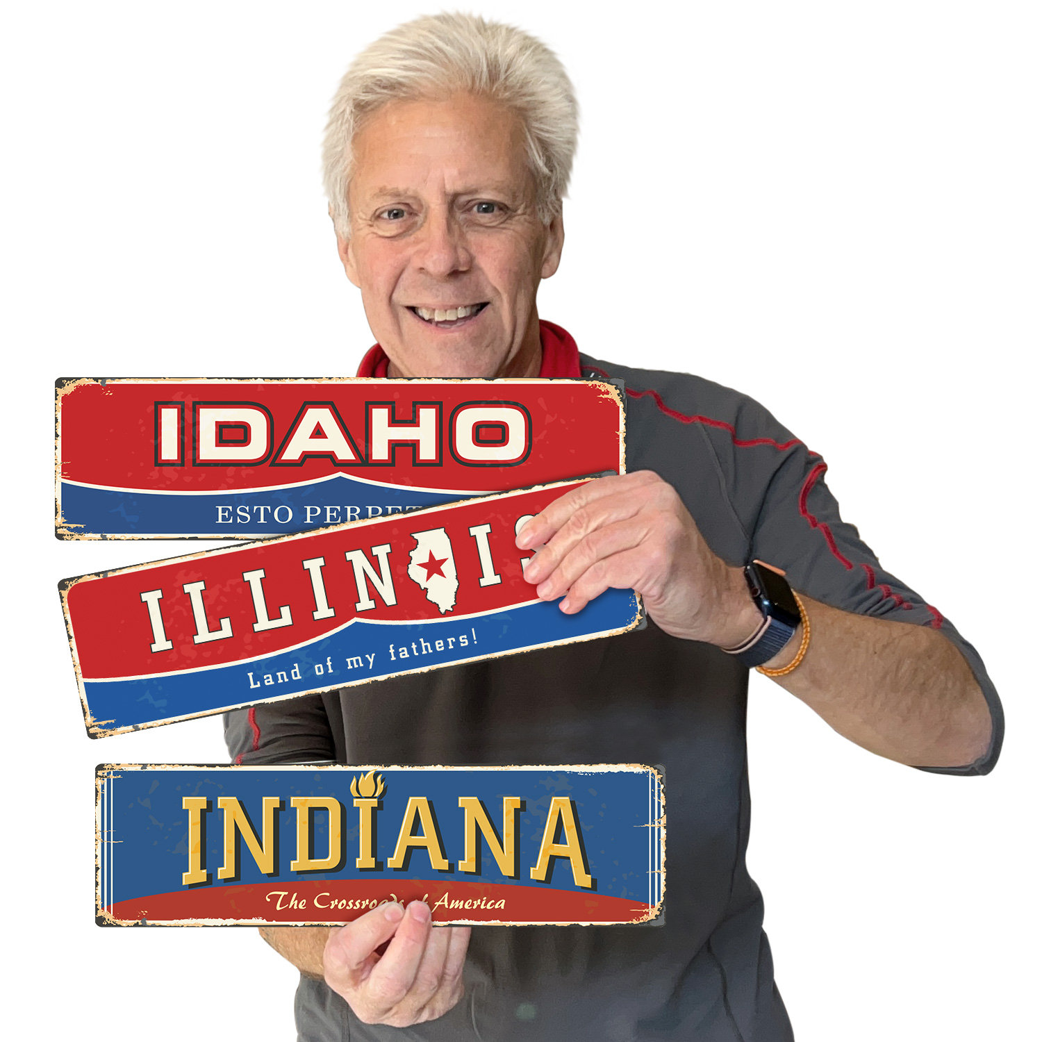 SmartSign Vintage Illinois State Sign | Wayfair