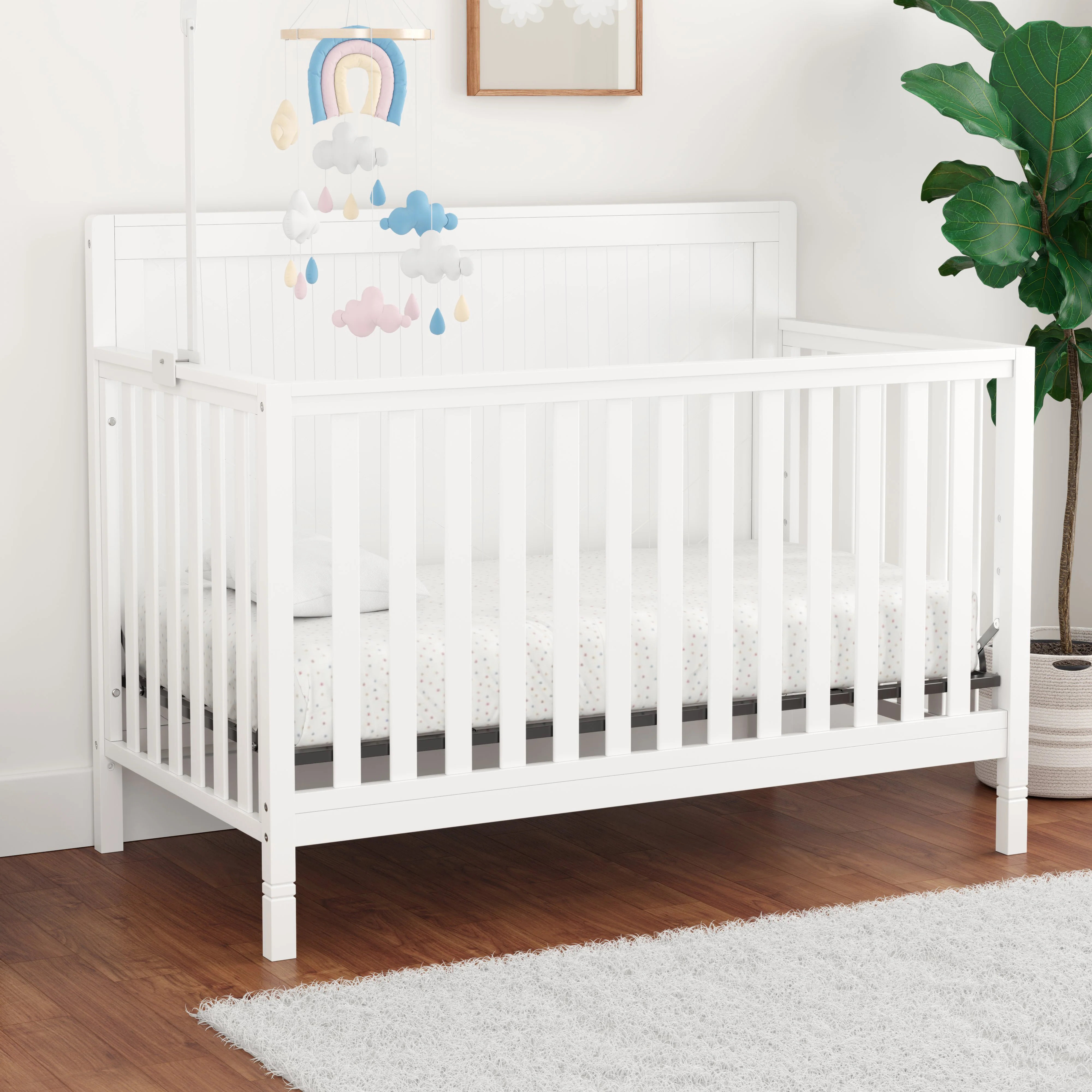 Harriet Bee Janascia Adjustable Height Crib | Wayfair