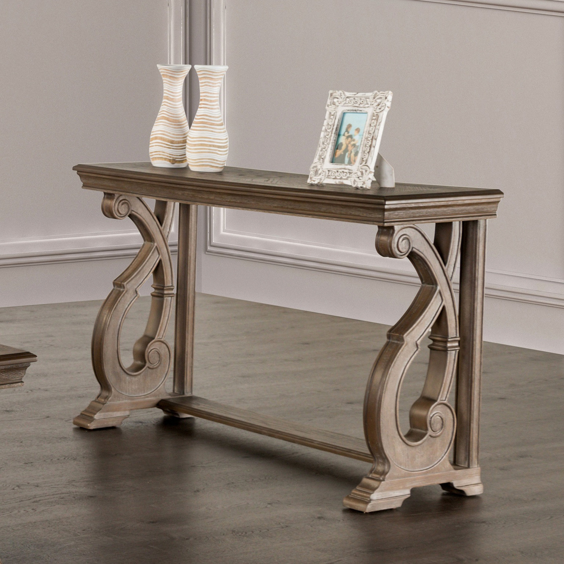 World Menagerie Solid Wood, Table, Traditional Fashion, Scroll Legs ...