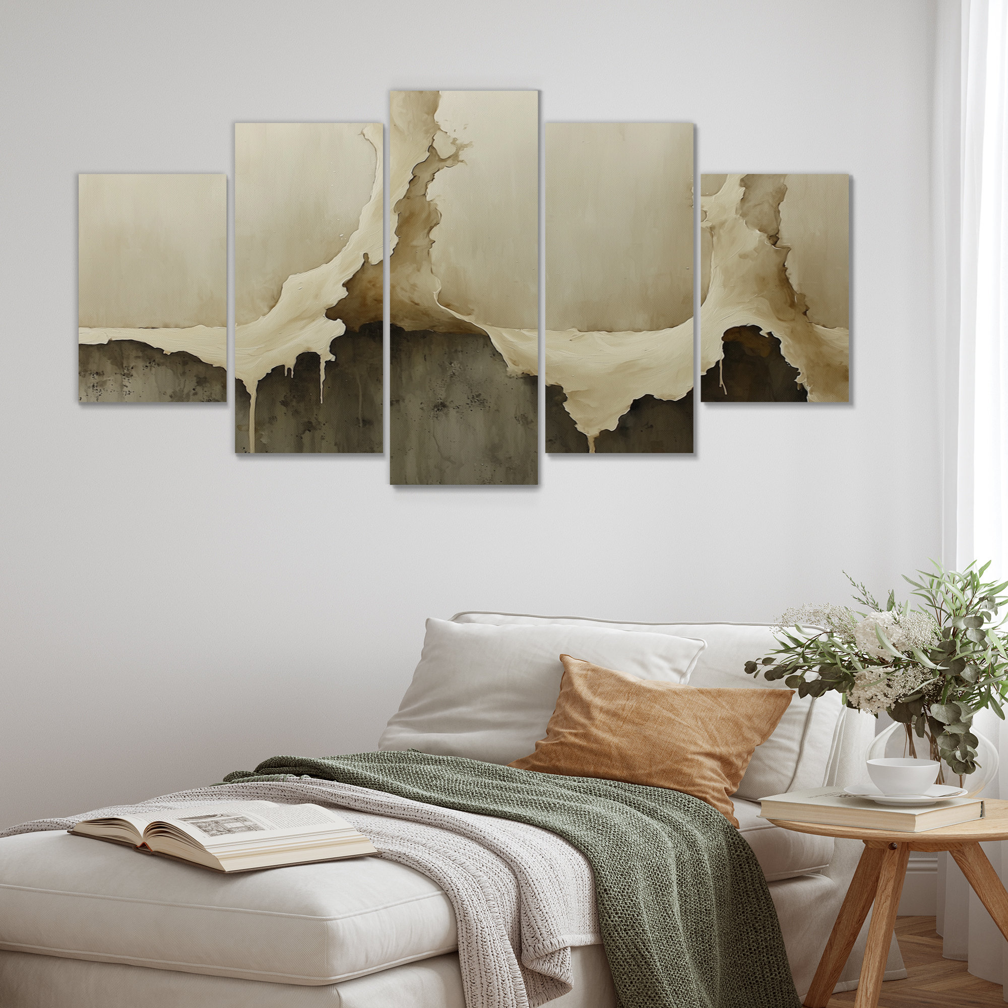 Latitude Run Ephemeral Pathways Drip Painting Ii Drip Painting Wall