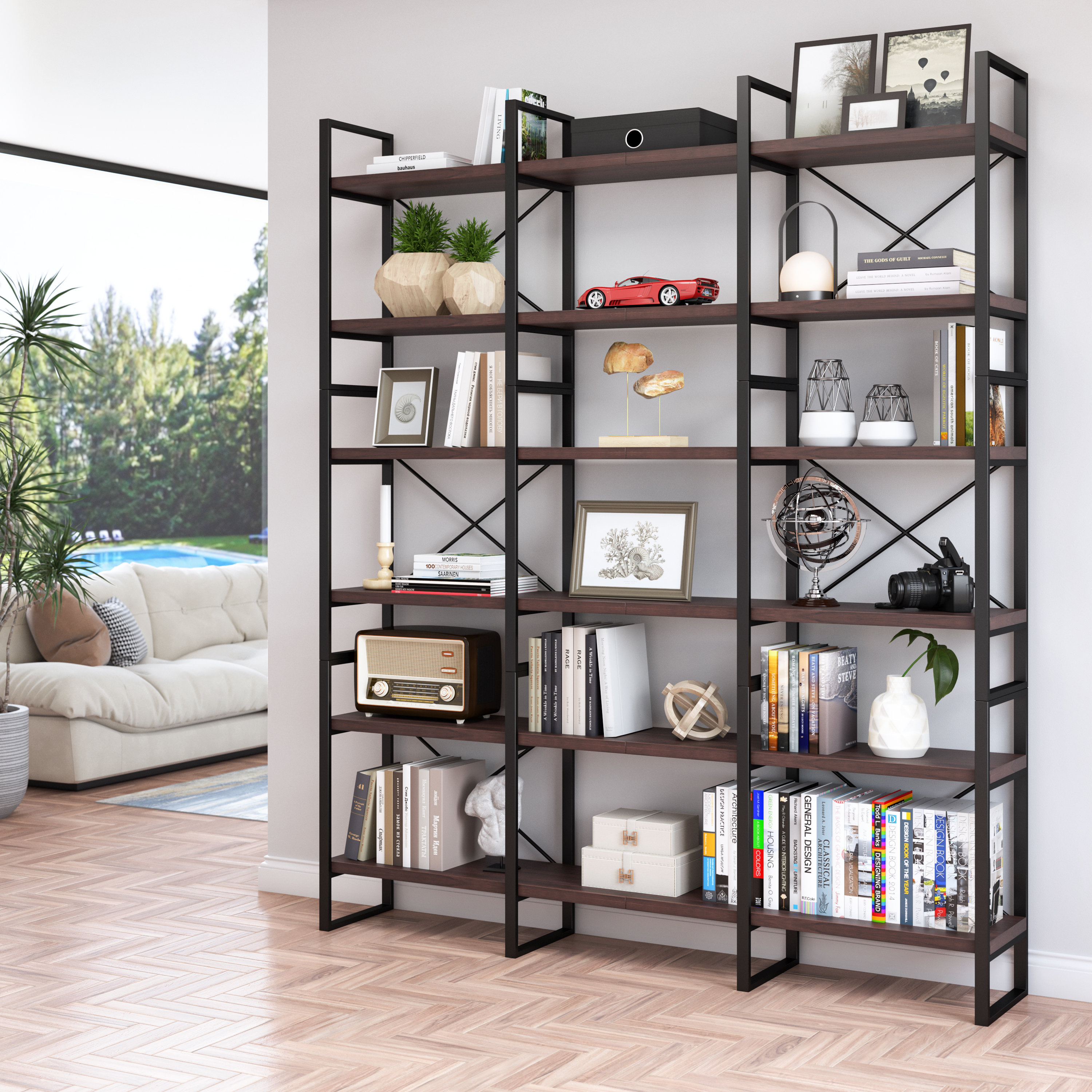 17 Stories Bonnyview Etagere Bookcase - Wayfair Canada