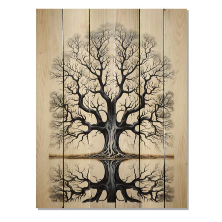 Red Barrel Studio® Tree Sublime Symmetry On Wood Print - Wayfair Canada