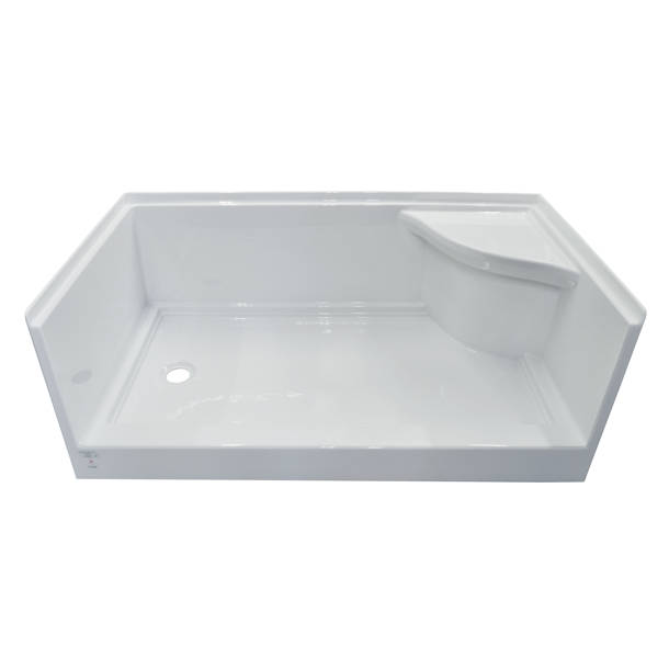 Valley Acrylic Ltd. Signature 42'' W 24'' D Rectangular Single Shower ...