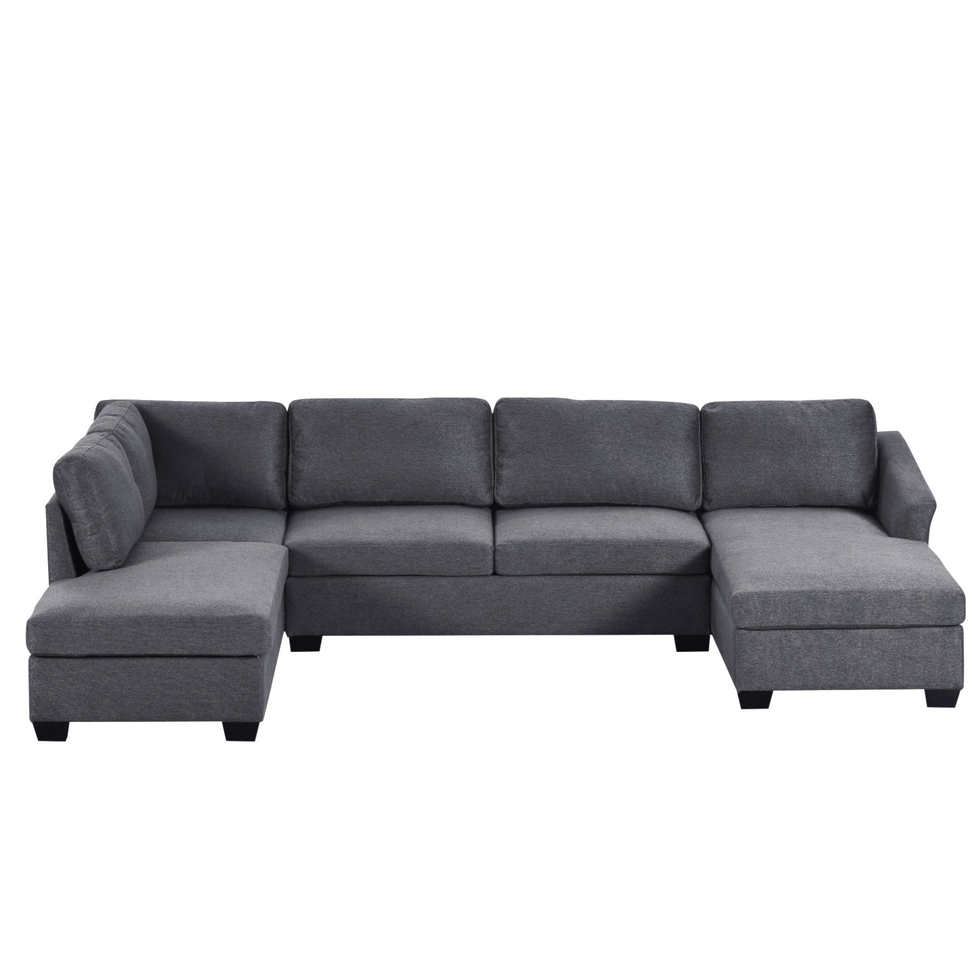 Latitude Run® Modern Large U-Shape Sectional Sofa, Double Extra Wide ...