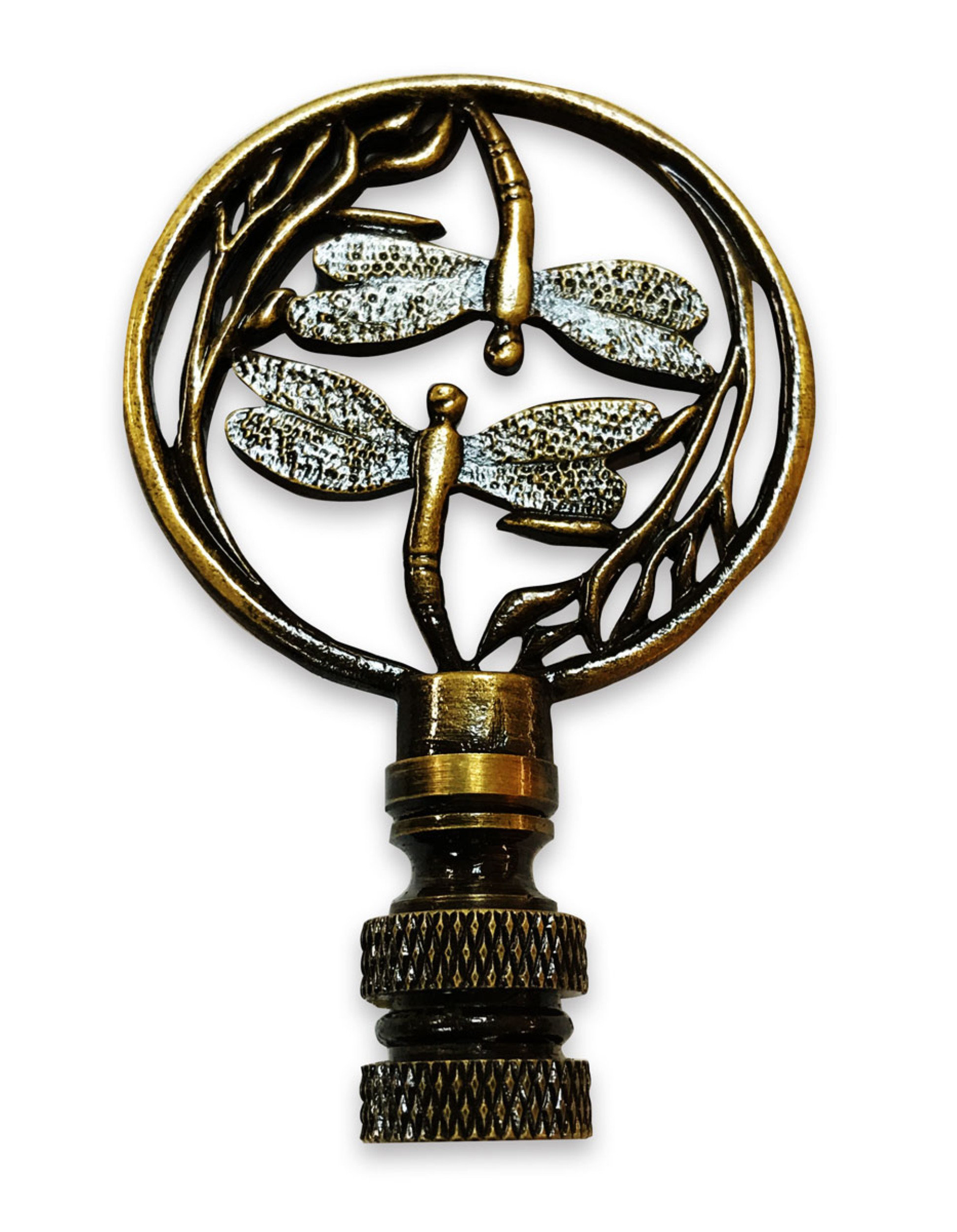 Royal Designs Double Dragon Fly Filigree Lamp Finial - Wayfair Canada