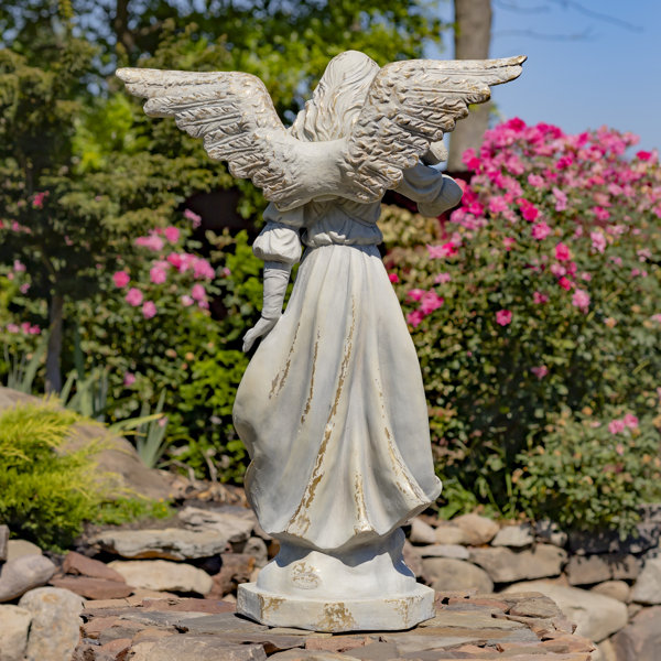 Hokku Designs Mariangel Magnesium Garden Statue & Reviews | Wayfair