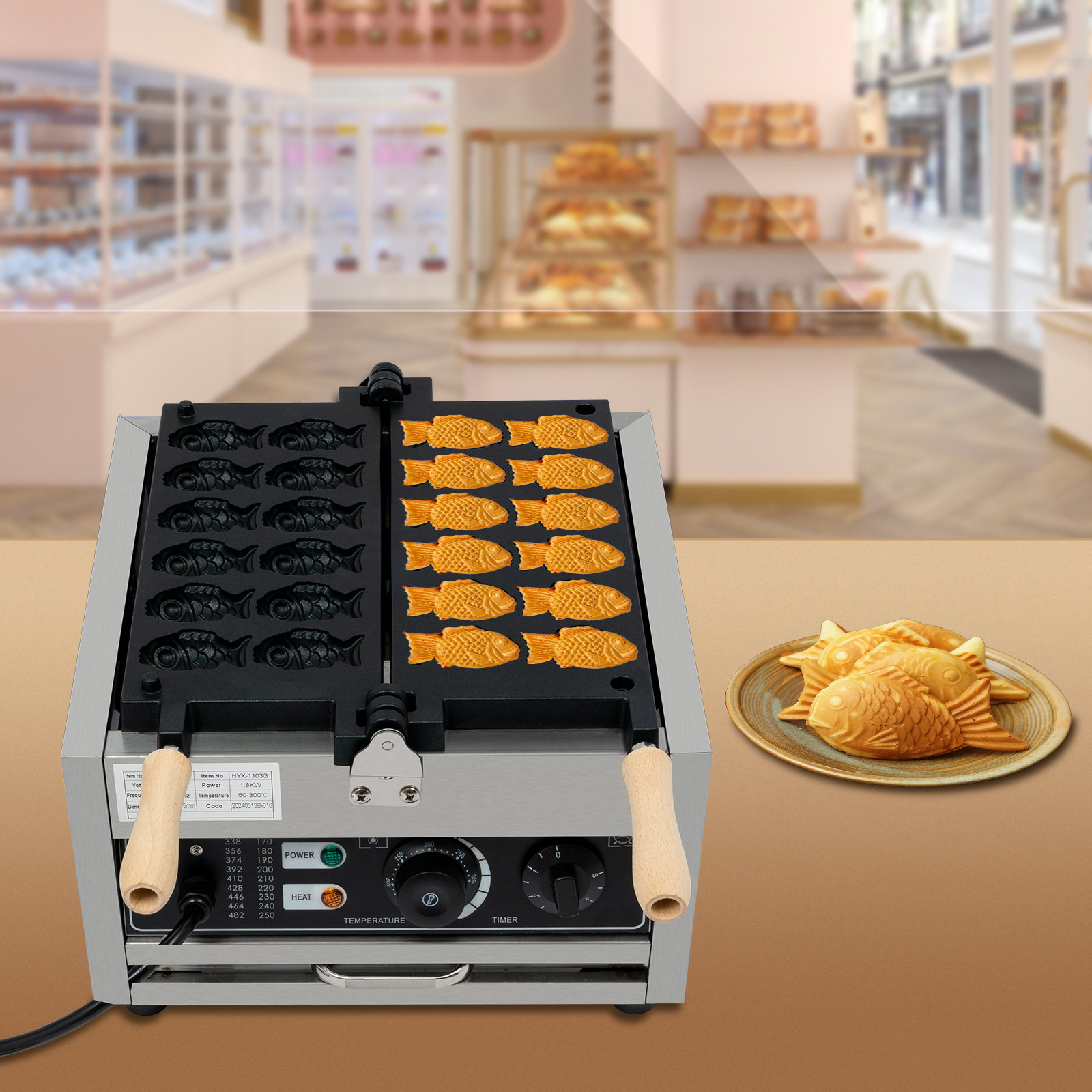 SUNYOU Mini Fish-Shaped Waffle Making Machine | Wayfair