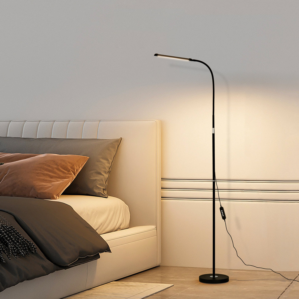 Wrought Studio™ Devyne 72'' LED Task/Reading Floor Lamp & Reviews | Wayfair