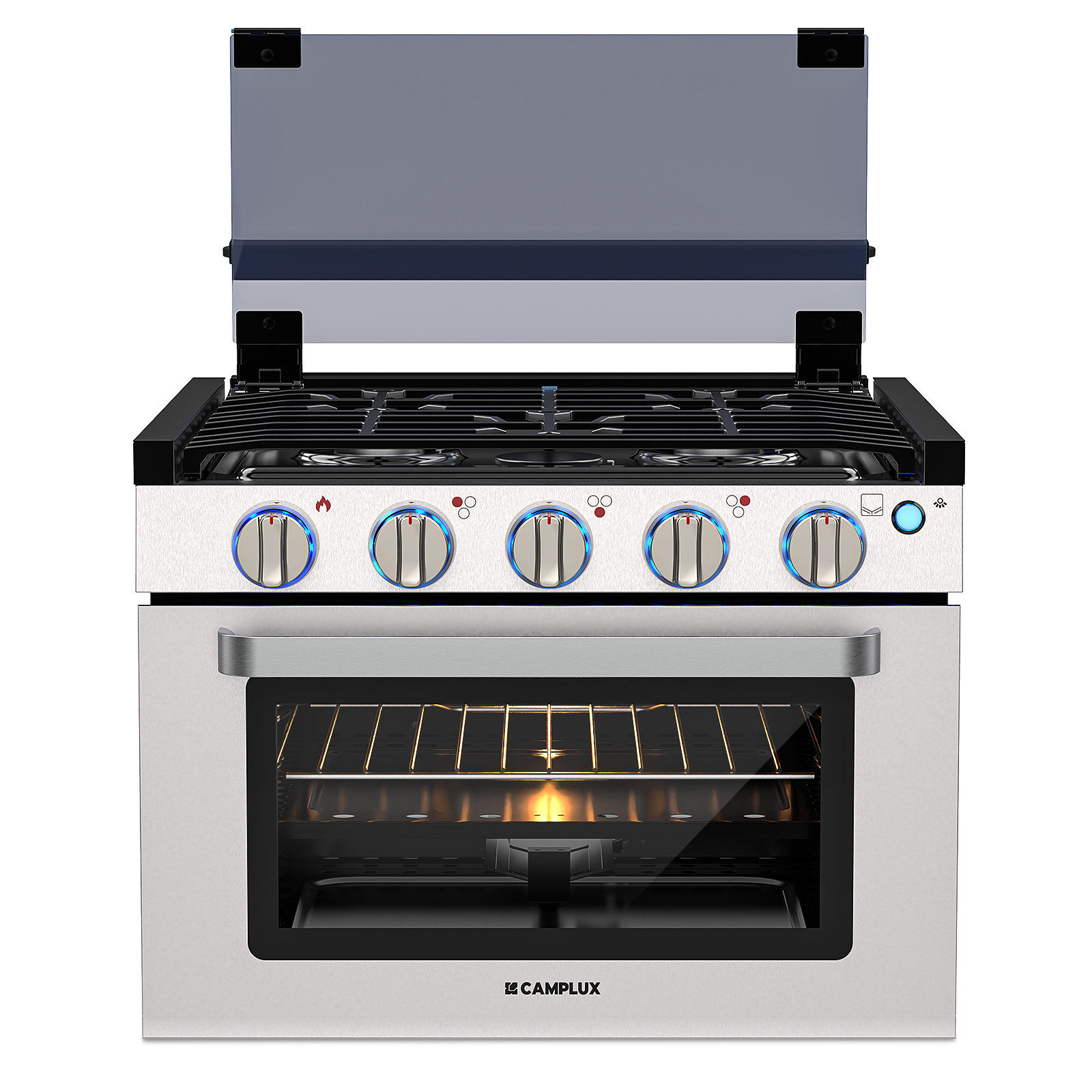 Camplux RV Stove Gas Range 17 inches Tall, Gas Range Oven with 3 ...