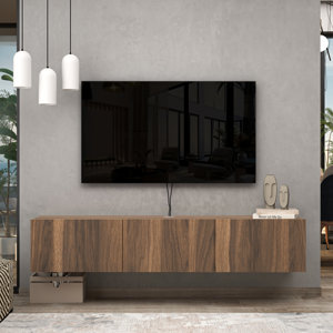 Latitude Run® Colima Modern Floating TV Stand Up to 80" TVs Wall ...