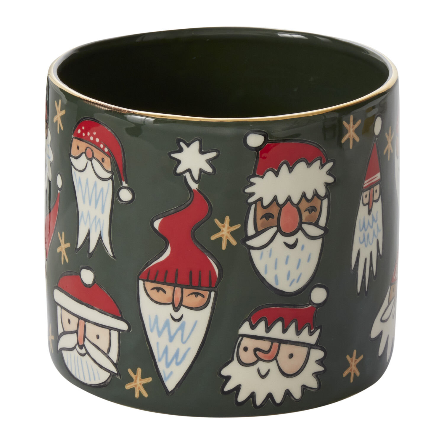 Accent Decor Silly Santas Ceramic Pot Planter | Wayfair