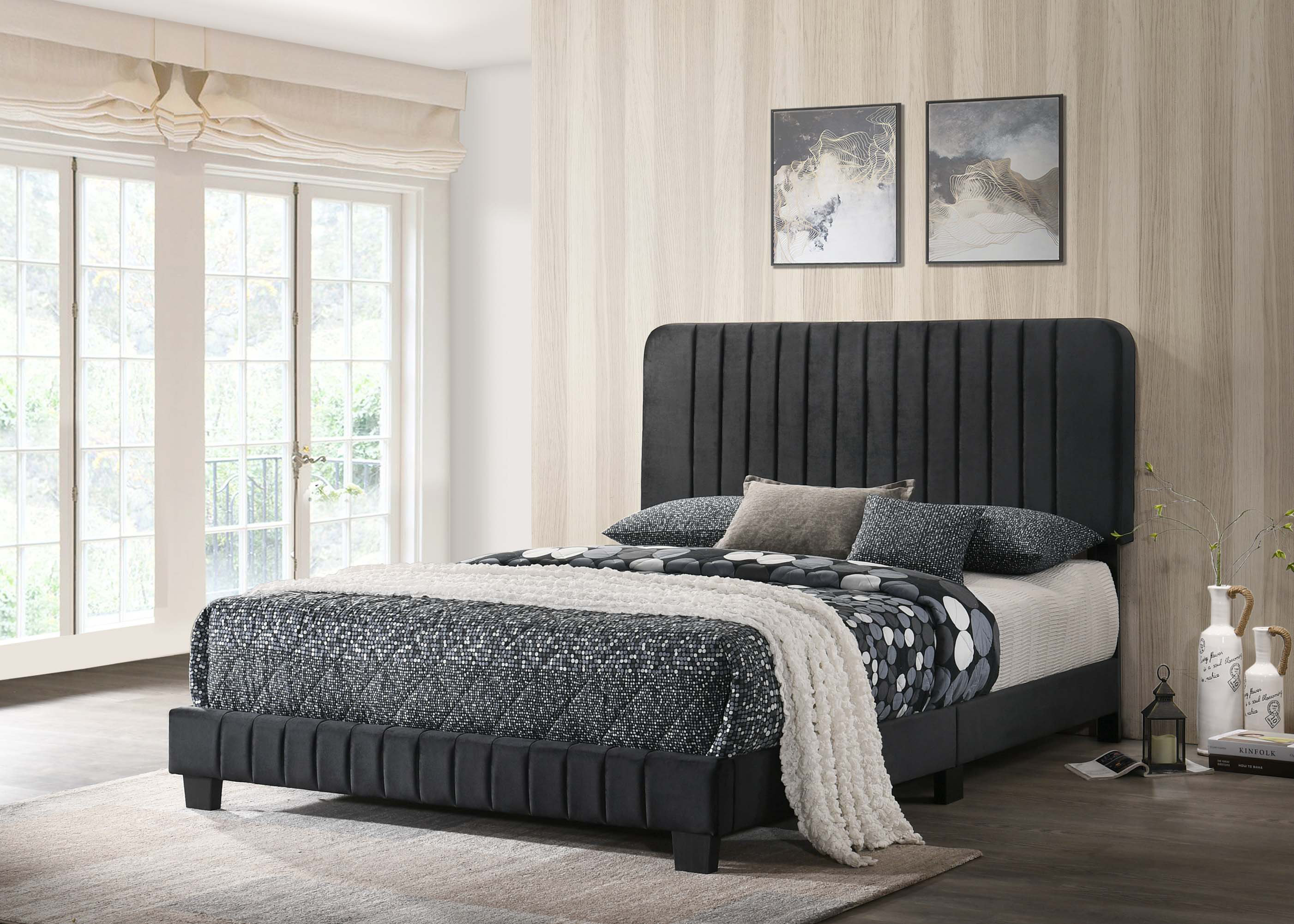 Everly Quinn Sleek Bed With Contemporary Design | Wayfair