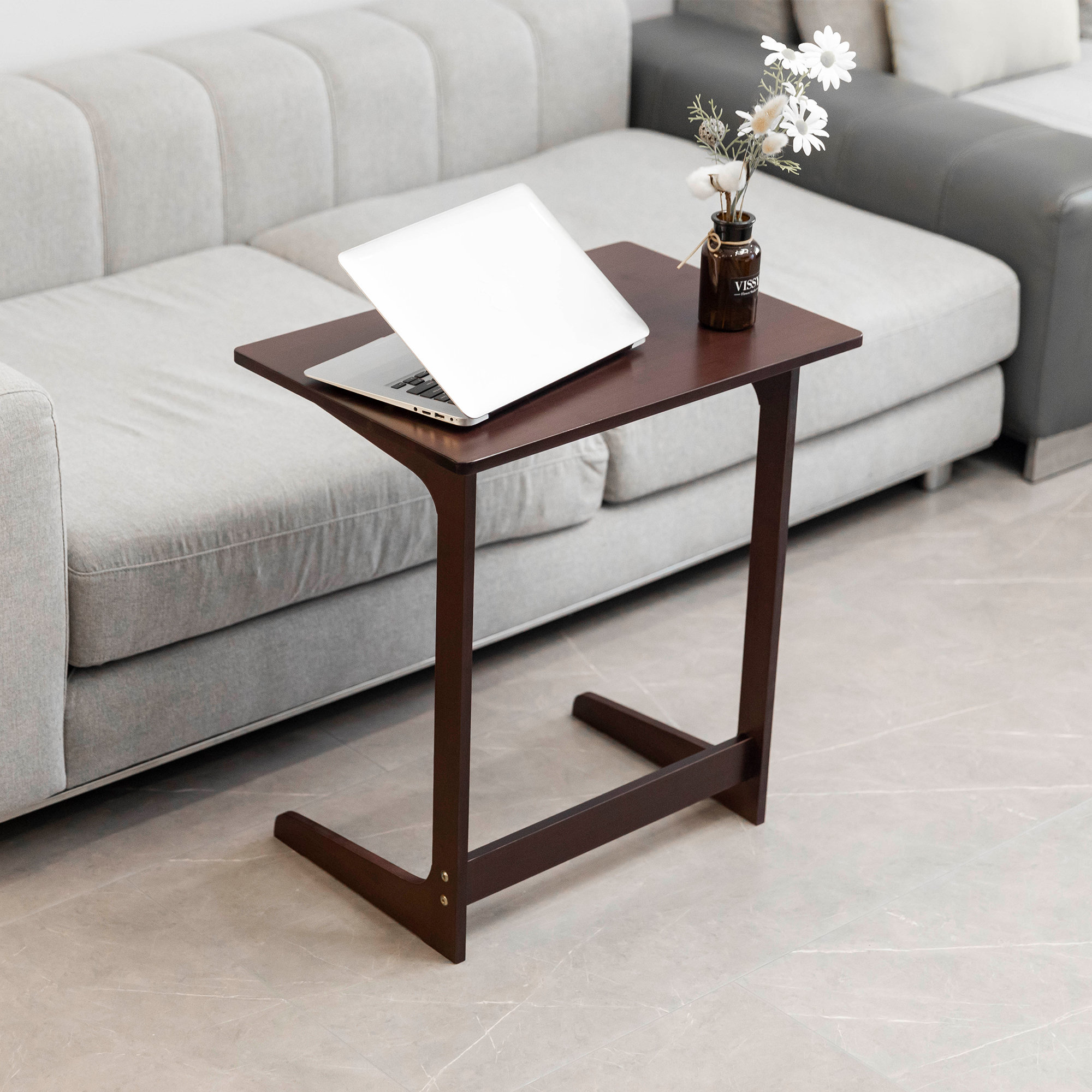 Inbox Zero Arkley Bamboo Tray Table & Reviews | Wayfair