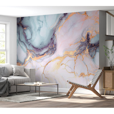 marble effect wallpaper mural