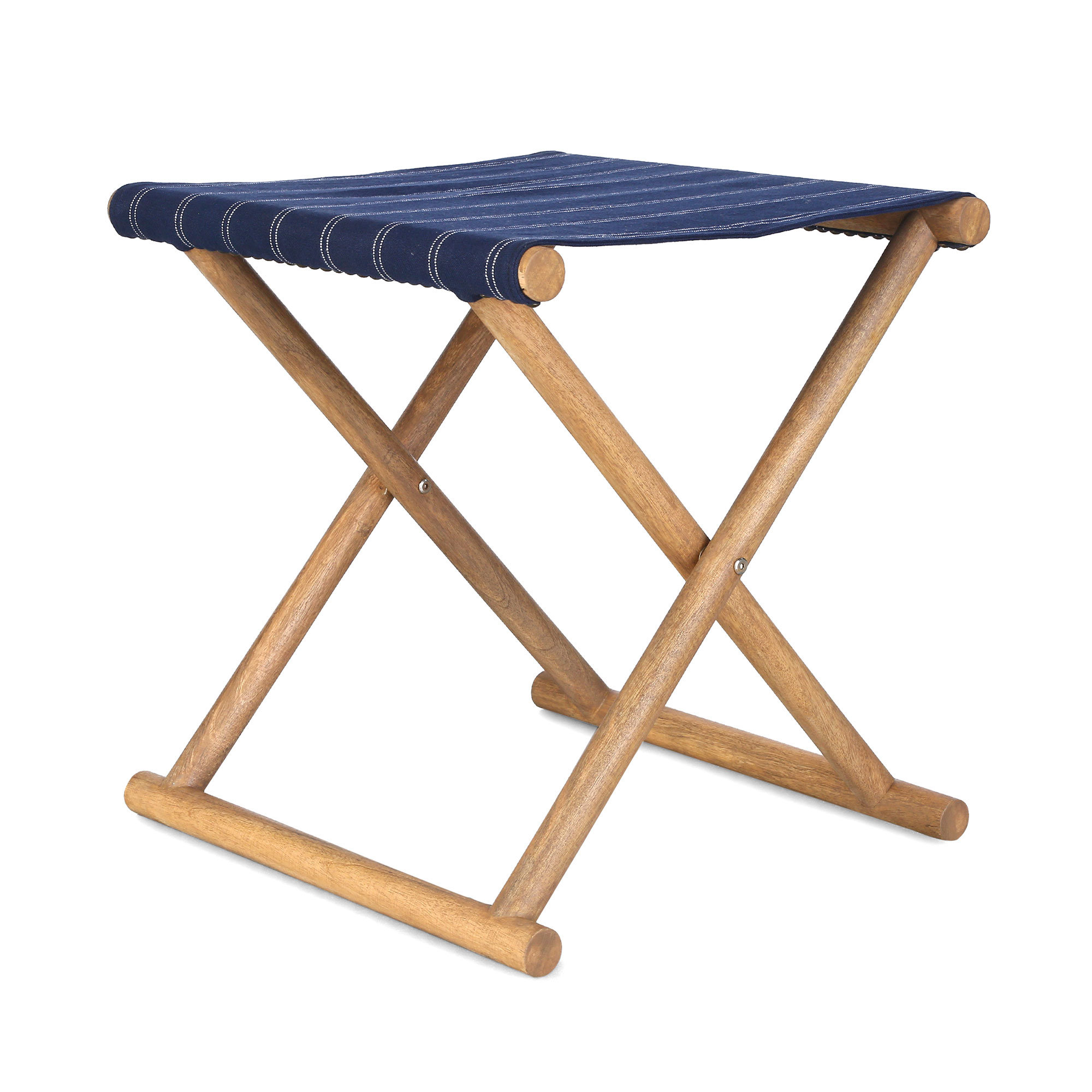 Sand & Stable™ Crewe Striped Canvas Folding Accent Stool & Reviews ...