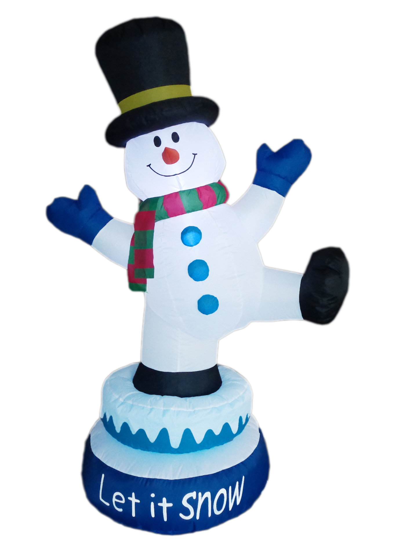 The Holiday Aisle® Christmas Animated Inflatable Snowman & Reviews ...