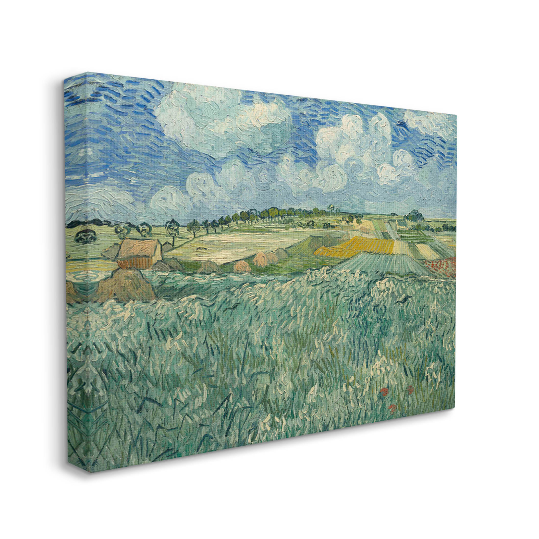 Stupell Industries Plain Near Auvers With Rain Clouds Van Gogh Canvas ...