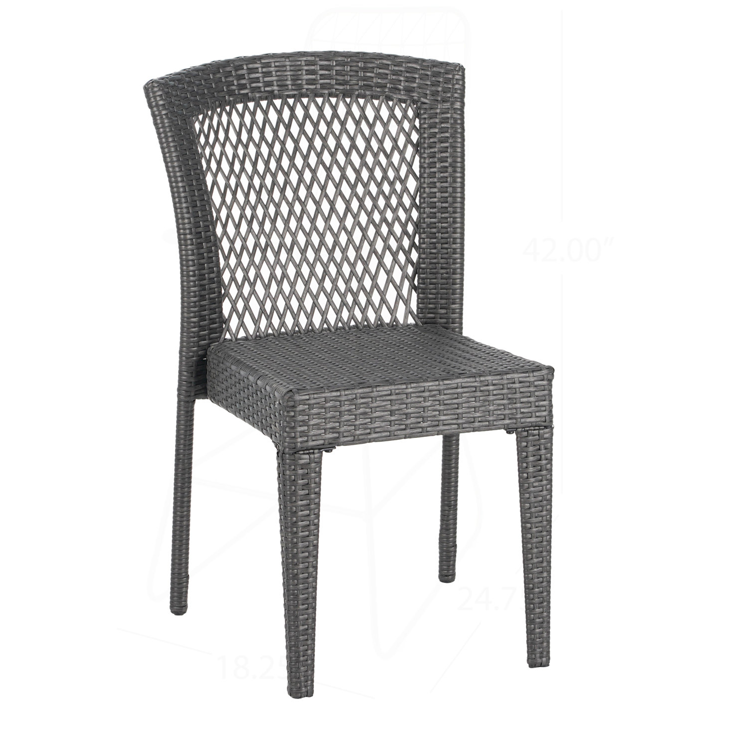 Winston Porter Durable and Stylish Stacking Sidechairs for Outdoor ...