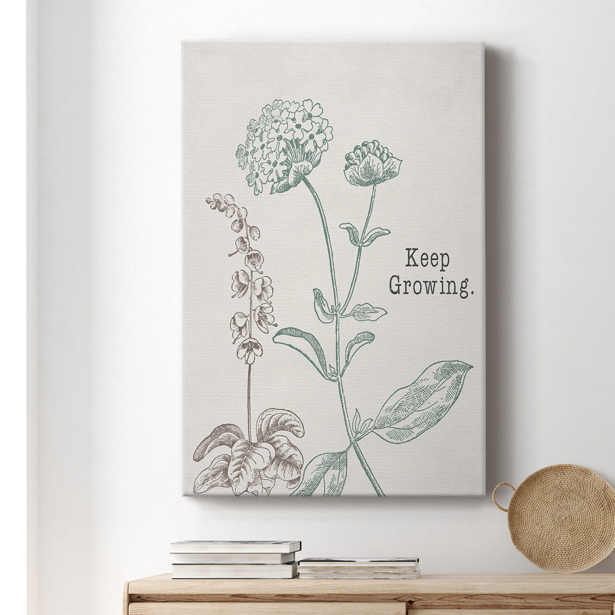 August Grove® Keep Growing - Wrapped Canvas Print | Wayfair