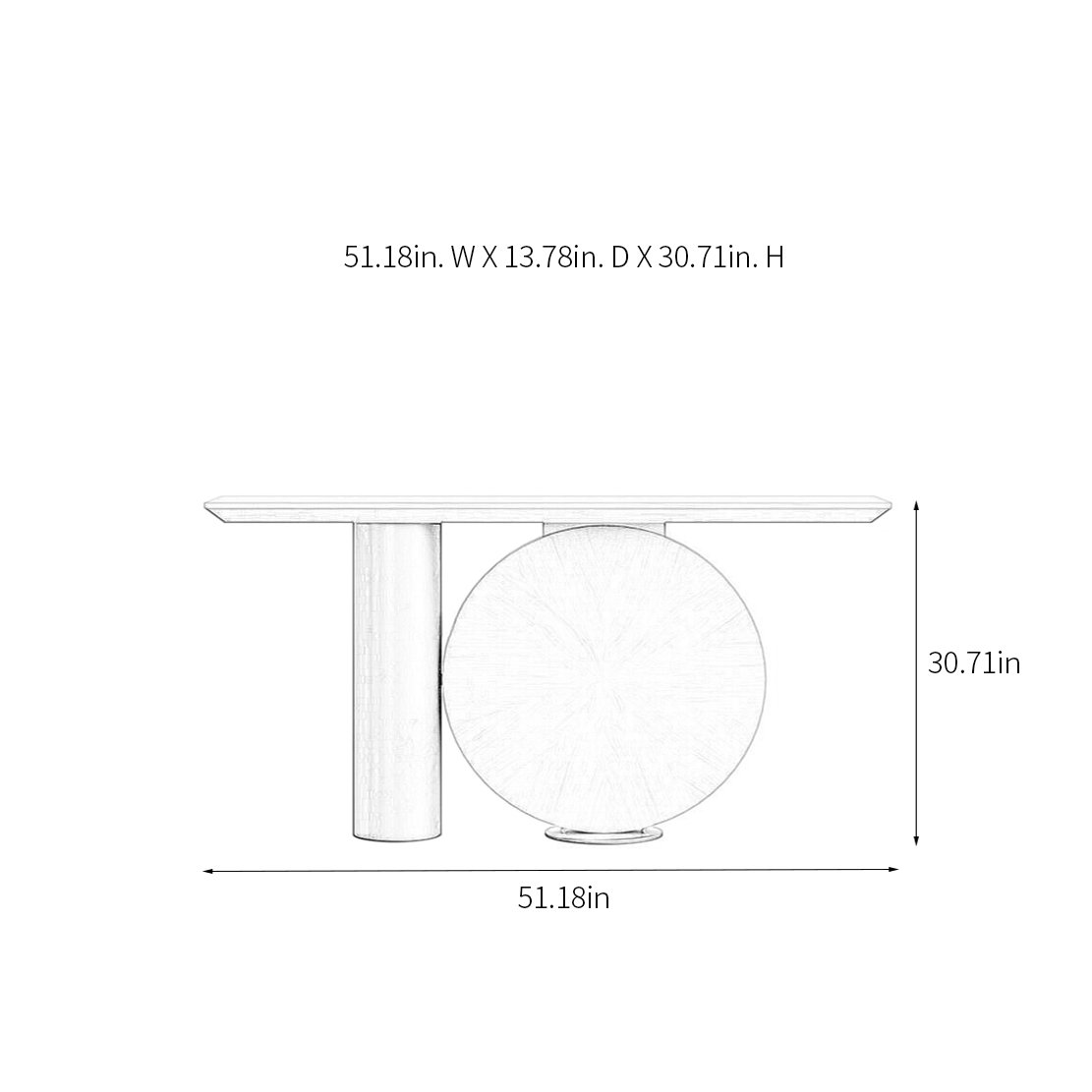interanest Modern Luxury Art Console Table | Wayfair