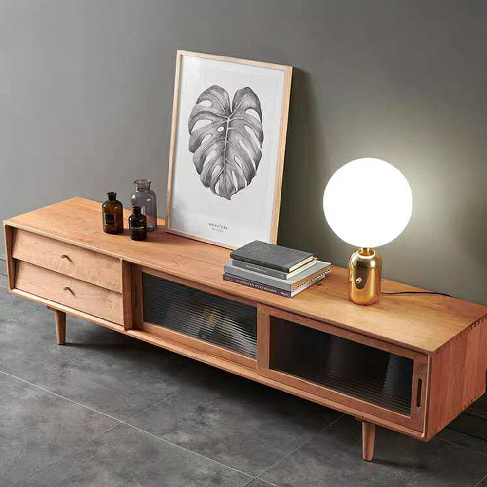 Creature B Comforts Meuble télé moderne en bois massif - Wayfair Canada