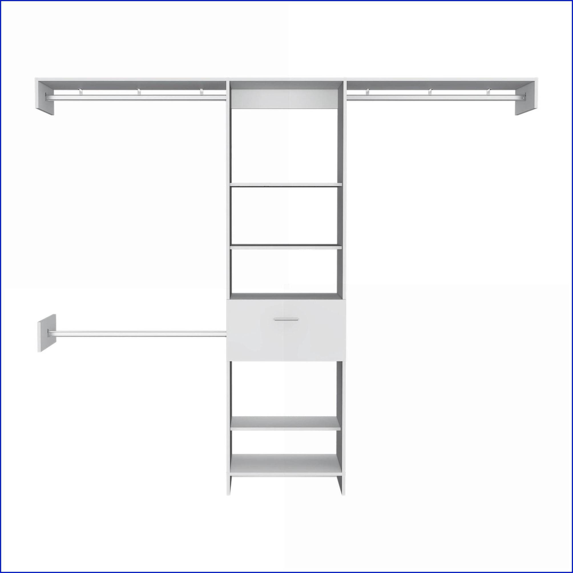 Latitude Run® Closet Systems, Classic British Style 5-Shelf with Drawer ...