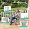Highland Dunes All-Weather HDPE Outdoor Rocking Chair with Ergonomic ...