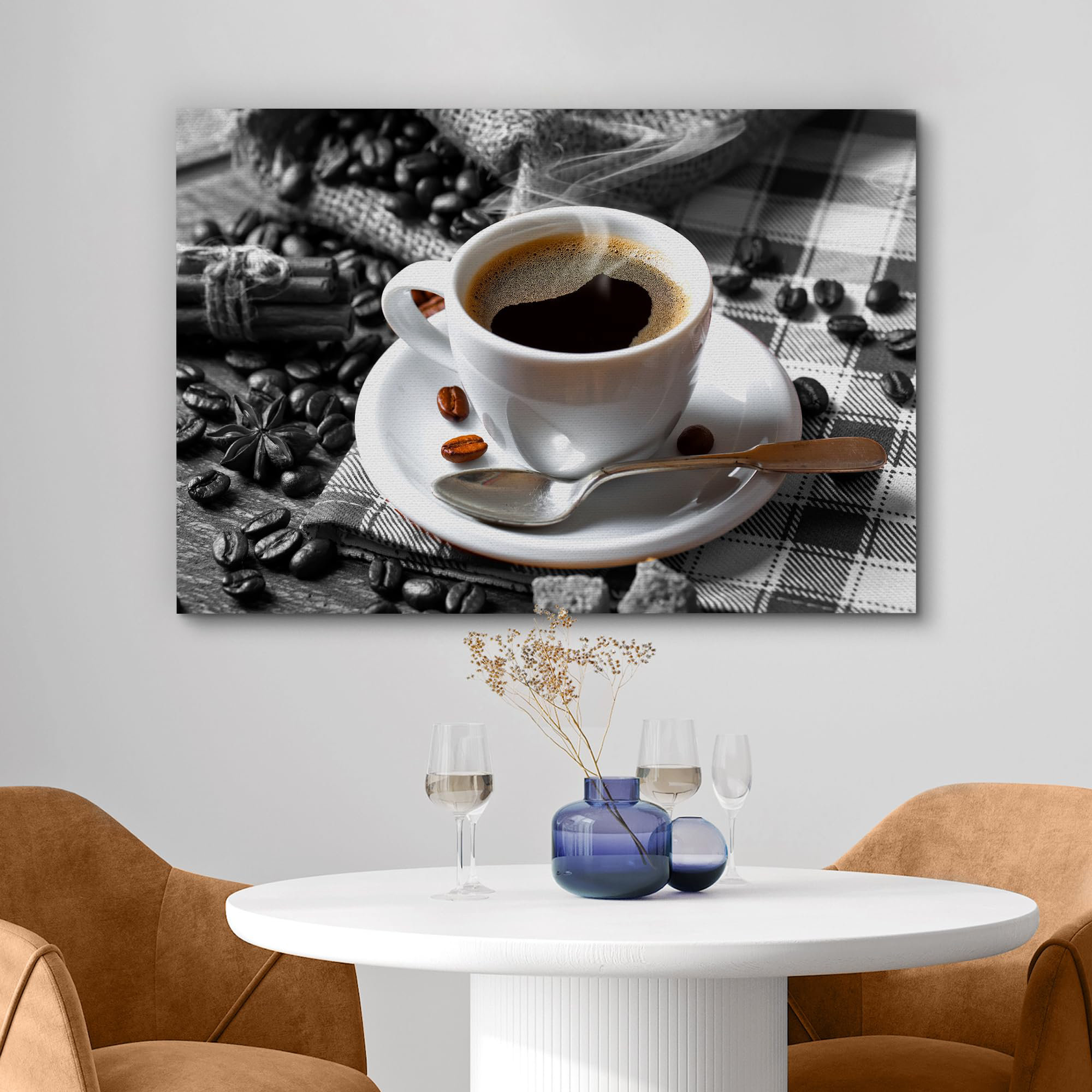 IDEA4WALL Cafe Espresso Bean Coffee Cup Kitchen & Cooking Food ...