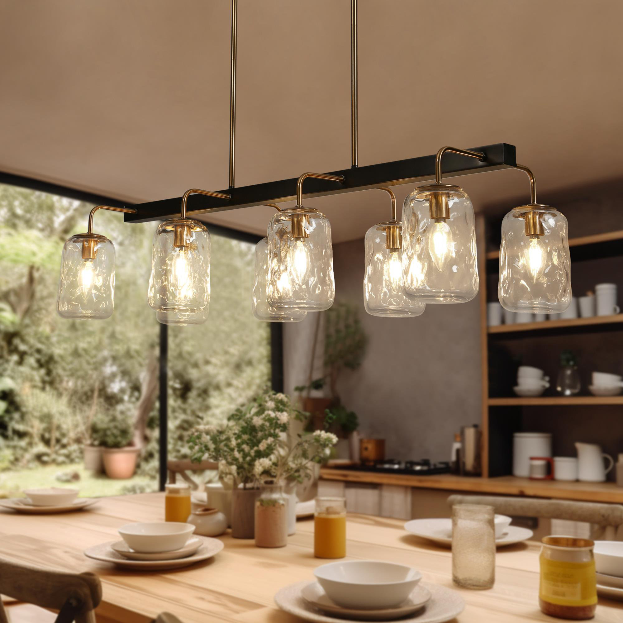 Beachcrest Home™ Bergeson 8 - Light Large Modern Linear Chandelier ...