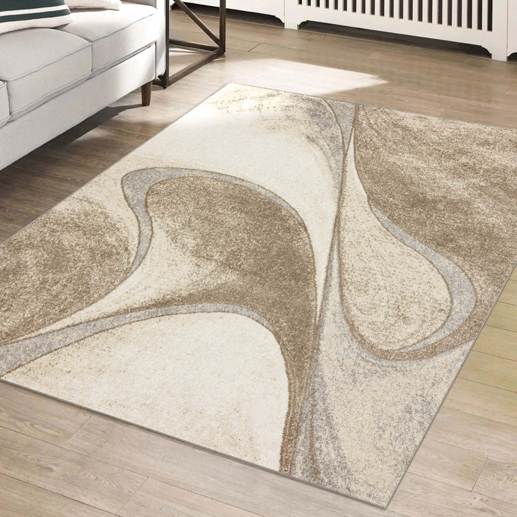 Ivy Bronx Saugatuck Performance Beige Rug | Wayfair