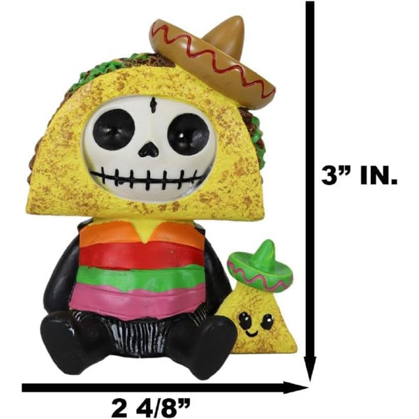 Trinx Ishaac 3" Tall Furrybones Pancho The Taco King With Sombrero And ...
