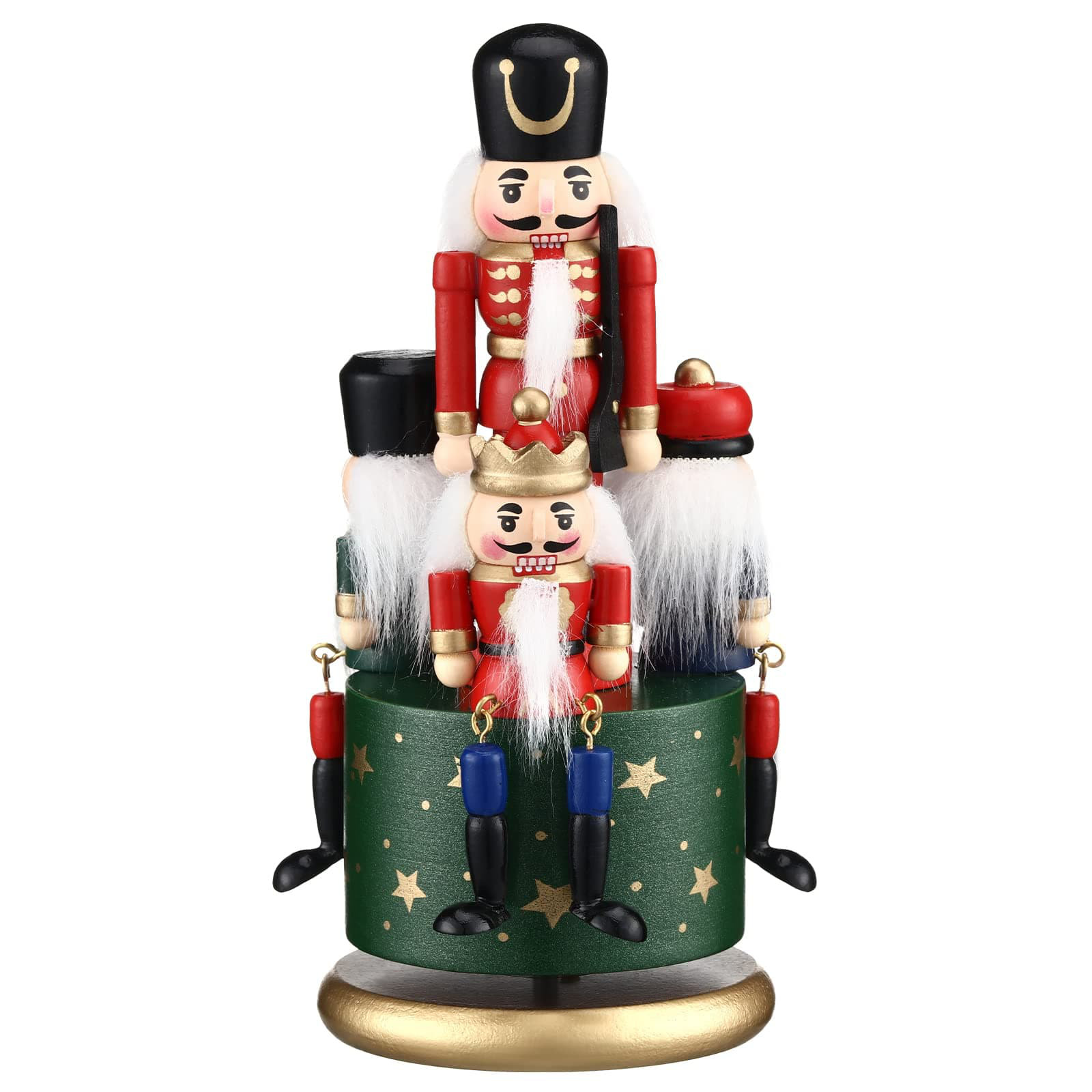 The Holiday Aisle® Nutcracker Music Box, Wooden Soldier Toy, Handmade ...