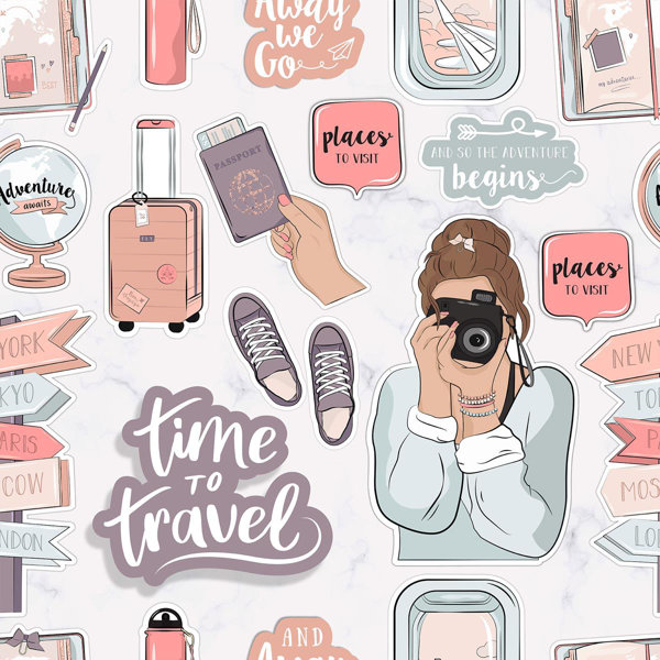 Trinx Stickers Teen 96" L X 24" W Peel And Stick Wallpaper N010194 ...