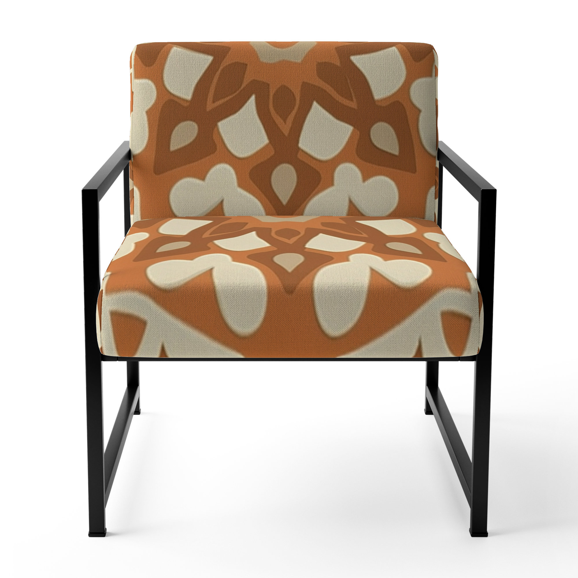 East Urban Home Moroccoan Tiles In Earth Tones III - Upholstered ...