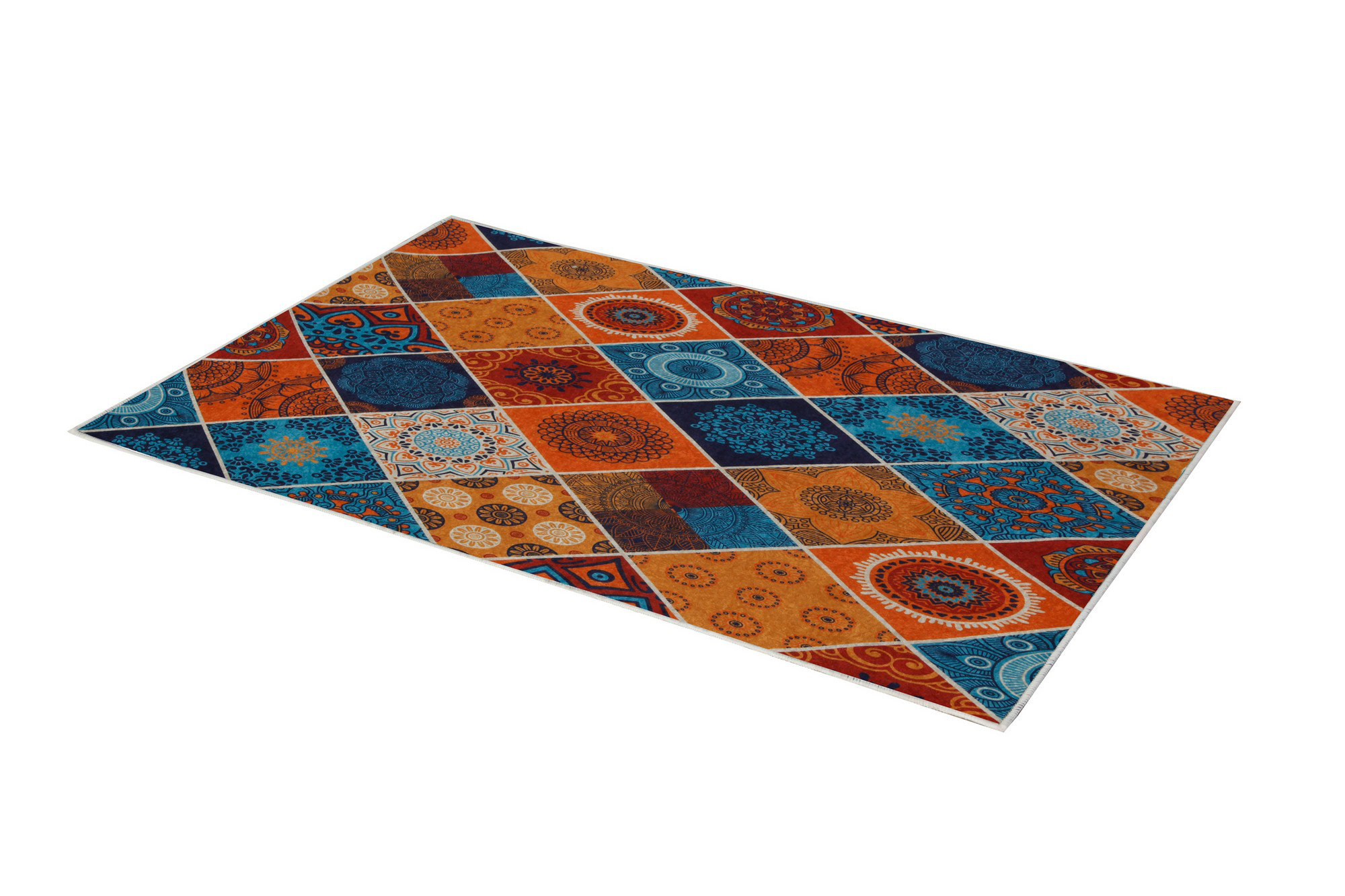 East Urban Home Lockard Geometric Machine Made Flatweave Polyester Area ...