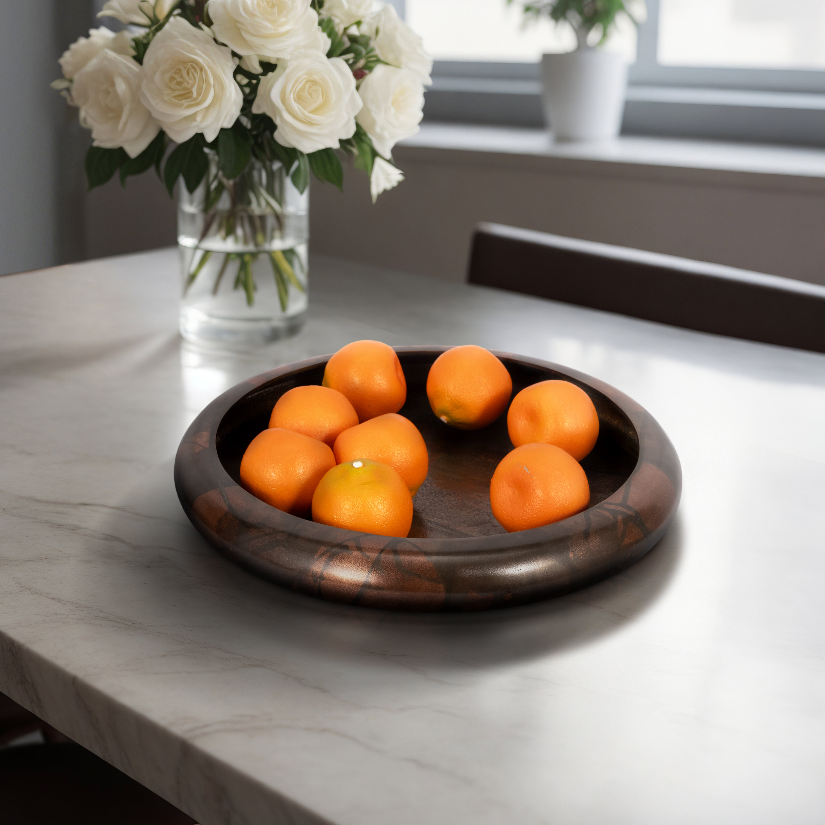 Williston Forge Keiyona Maine Large Acid Wash Metal Bowl | Wayfair