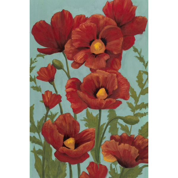 Rosalind Wheeler Poppy Promenade I by Grace Popp - Wrapped Canvas Art ...